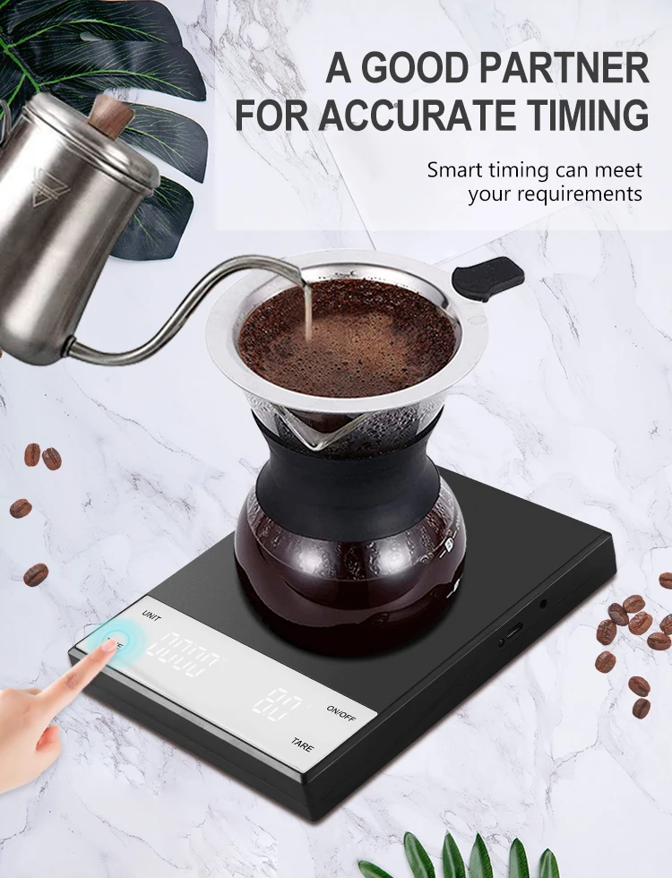 High Accuracy 3KG LCD Electronic Coffee Food Weight Scales
