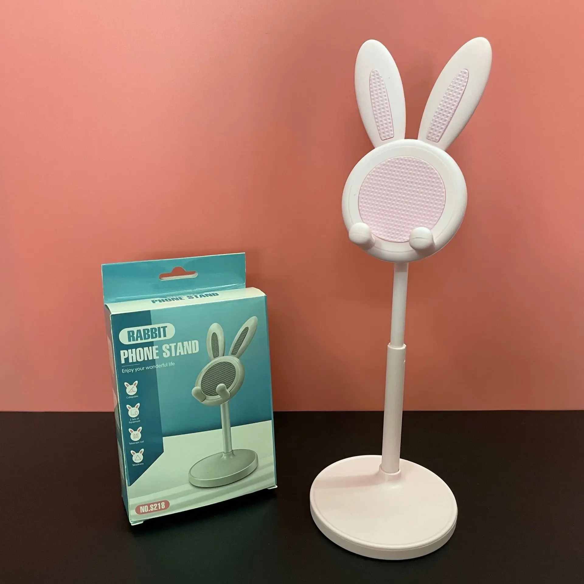 2023 Cute Bunny Phone Holder Table Stand Adjustable Foldable Rabbit ...