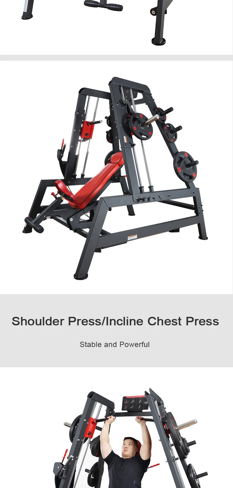 Commercial Plate Loaded Machine Chest Press Gym Equipment Power Smith ...