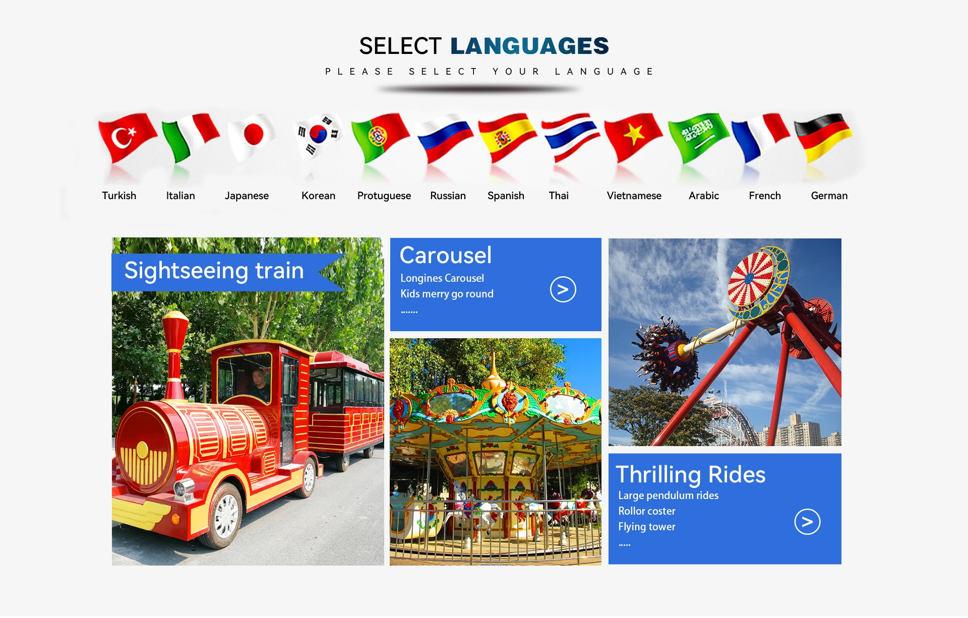 Henan Dinisi Entertainment Technology Co., Ltd. - Trackless Train, Carousel