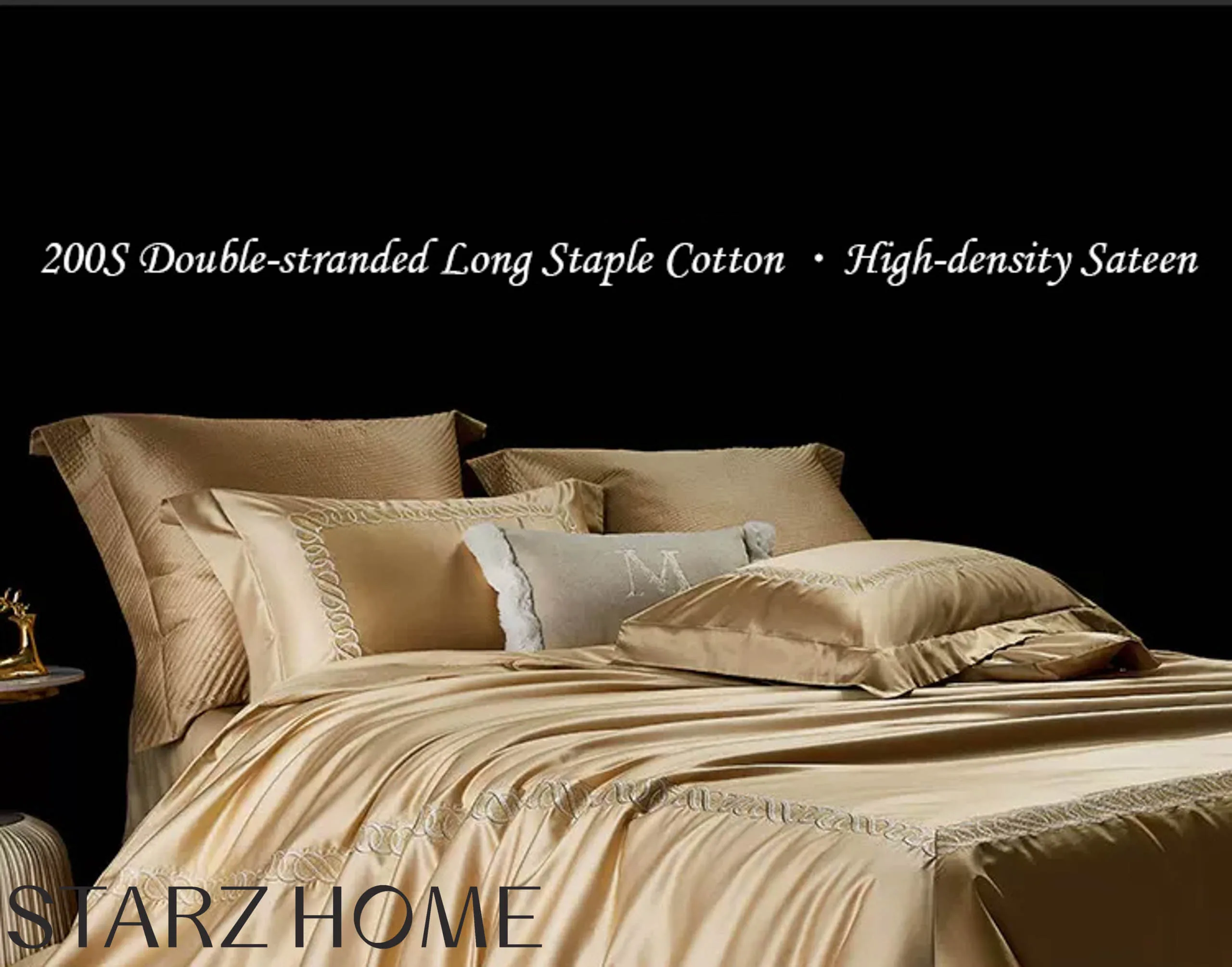 Luxurious 5 Star Hotel European Style 200S Double Stranded Long Staple ...