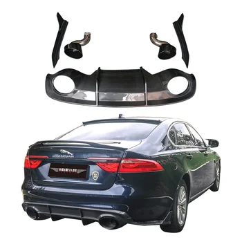 Rs Style Carbon Fiber Rear Diffuser For Jaguar Xfl 2015-2020 Rear ...