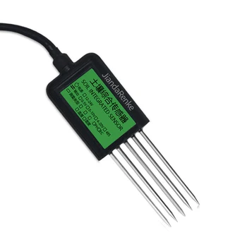 Rs485 Tdr 4 In 1 Soil Sensor Ec Ph Temperature Moisture Soil Integrated ...