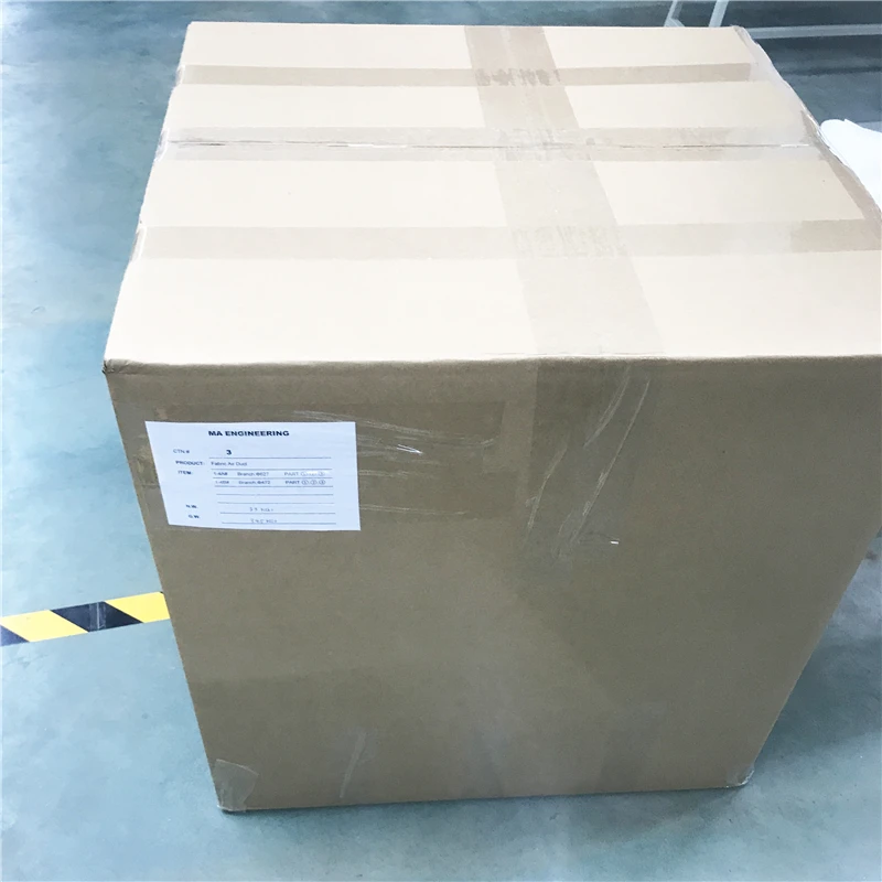 Industrial Ventilation Textile Based Ductwork With Cylindrical ...