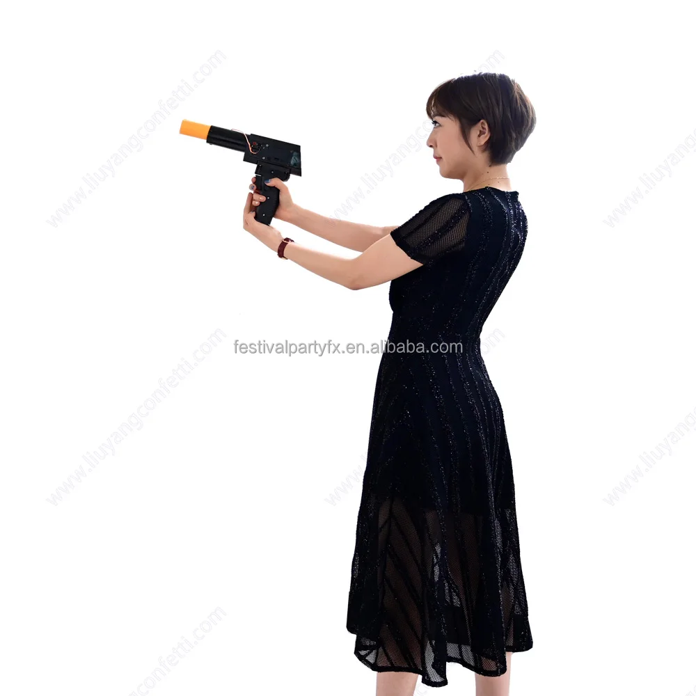 Indoor Pyrotechnic Stage Fountain Fireworks Gun - Handheld Shooter Cold ...