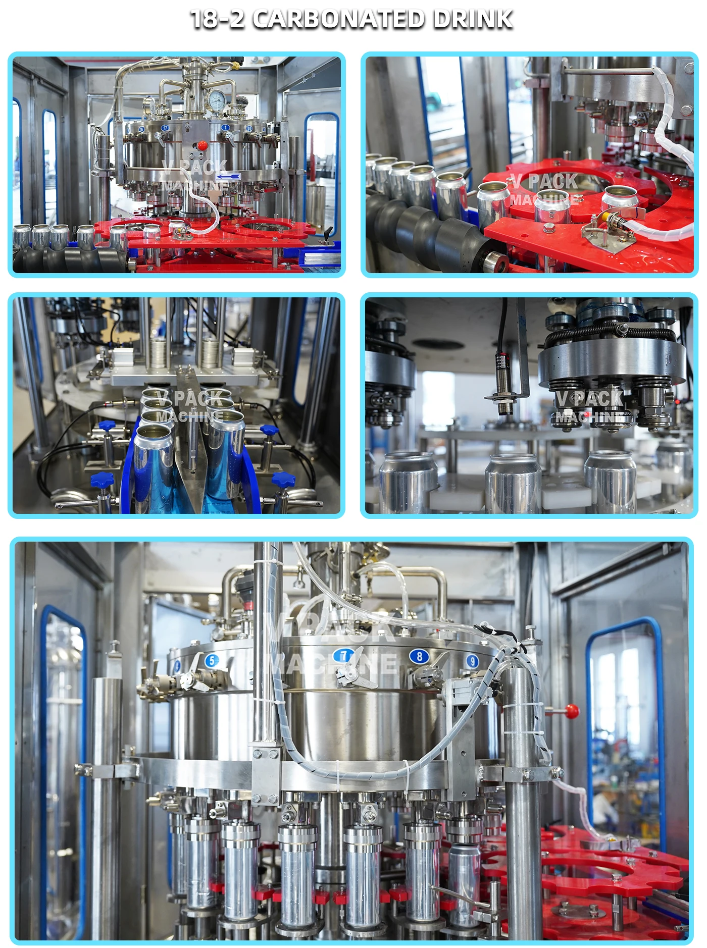 Automatic Beverage Carbonated Drink Aluminum Can Filling Machine ...