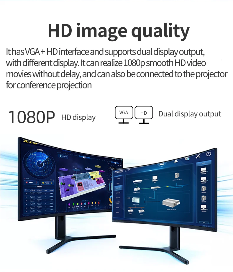 Yc Gaming Mini Pc Computer I5 4200u/5200u I7 4600u 6 Com 2 Lan Fanless ...