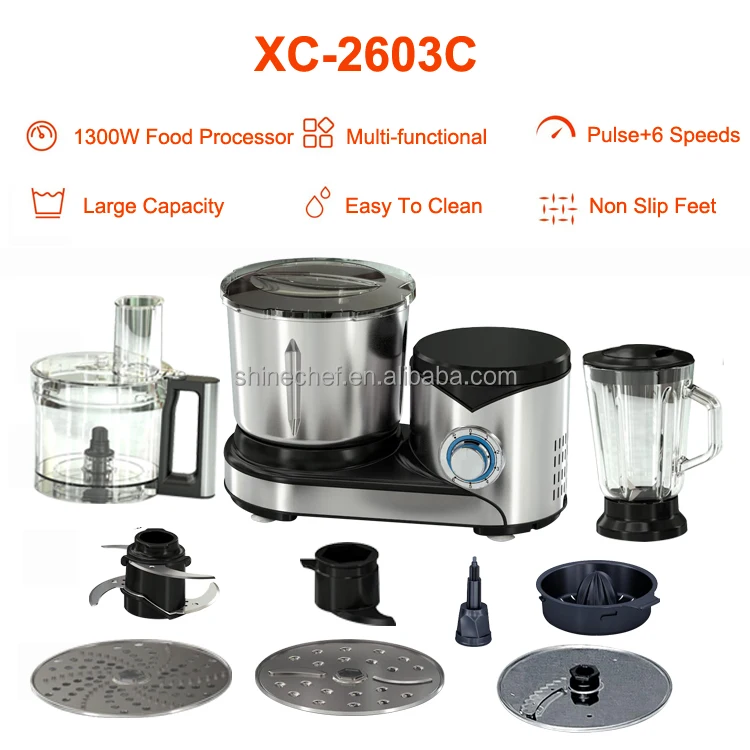 Mixer Hacker - Multifunctional Food Processor with 5L Dough Mixer