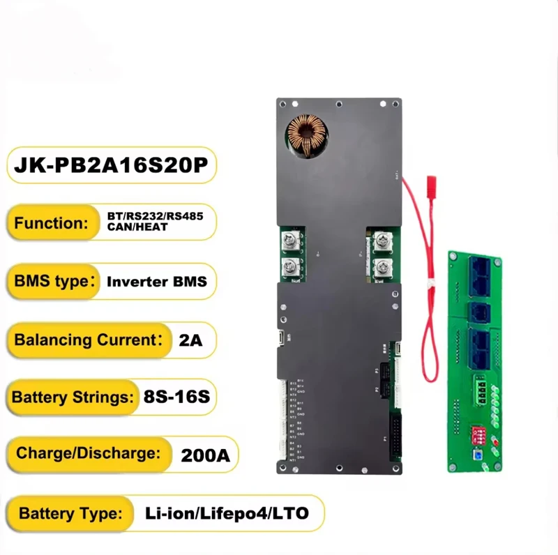 JKBMS PB2A16S20P - 48V 200A Lifepo4 Battery for Solar Storage
