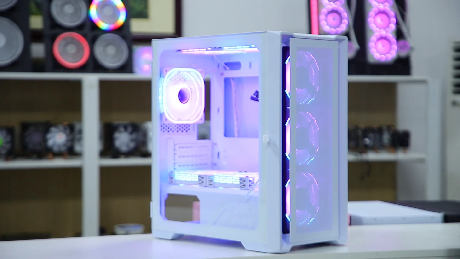 M-atx Gaming Cabinet Computer Case For Desktop With Rgb Fans ...