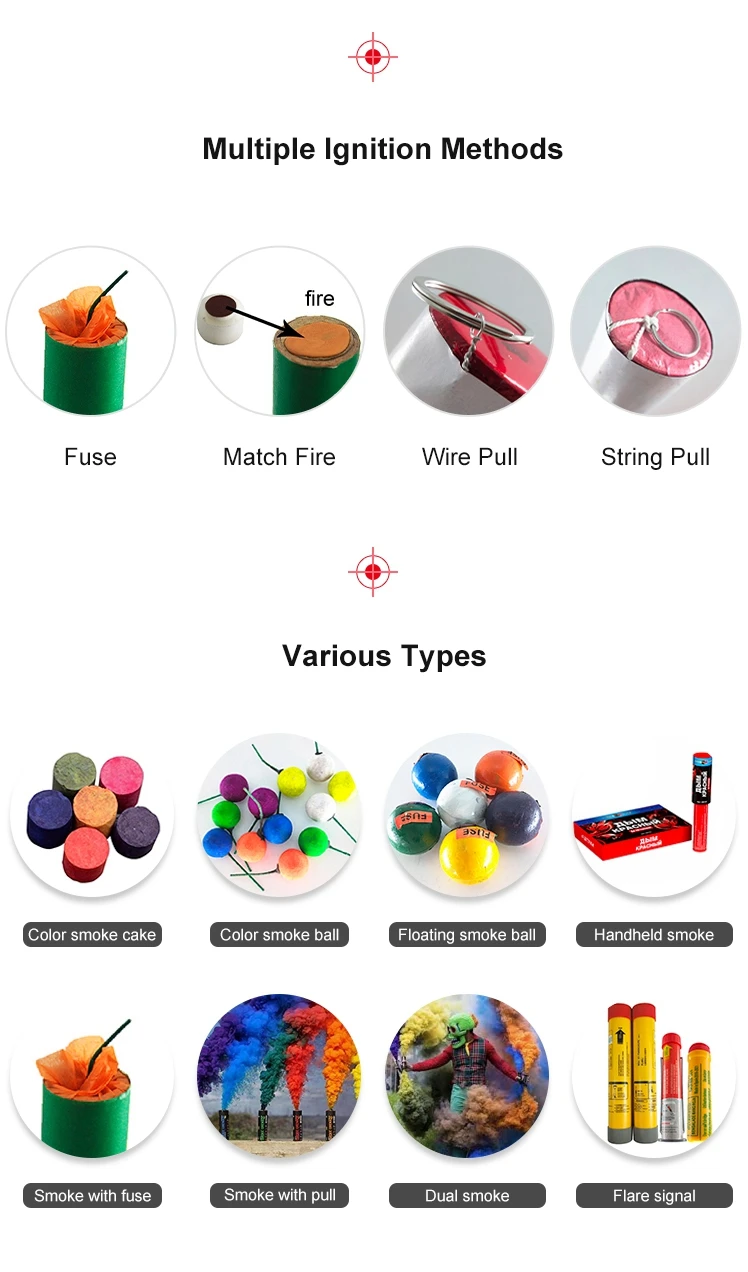 Pyro Fireworks Dns Red Sos Emergency Flare Hand Smoke Signal Flare ...