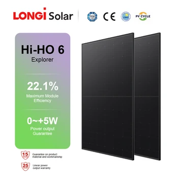 Longi Himo 7 550w 580w Bifacial 560w 565w 570w 575w 585w Solar Plate ...