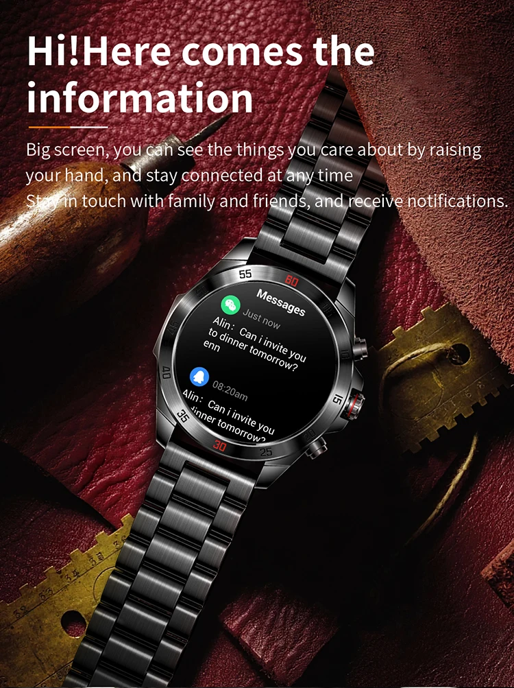 NX1 Pro Smart Watch - IP68 Waterproof, 1.43" AMOLED Screen