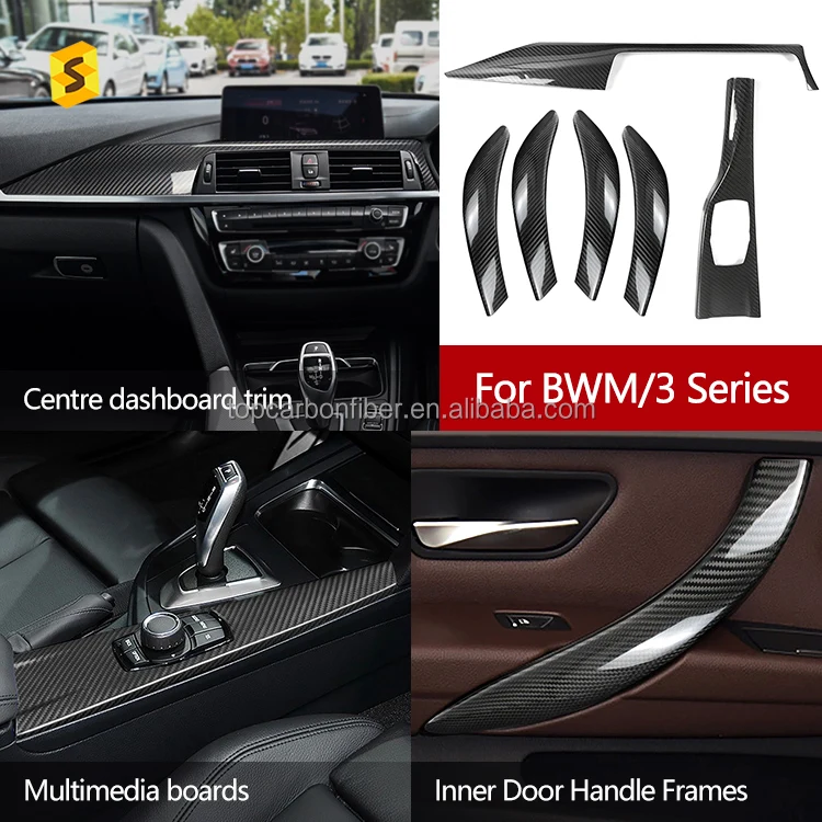 Shasha Carbon Fiber Car Dashboard Trim for BMW F30/F31/F34 – Premium ...