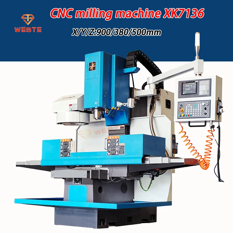 Small VMC machine VMC600 XK7136 3-axis VMC milling machining metal processing vertical milling ...