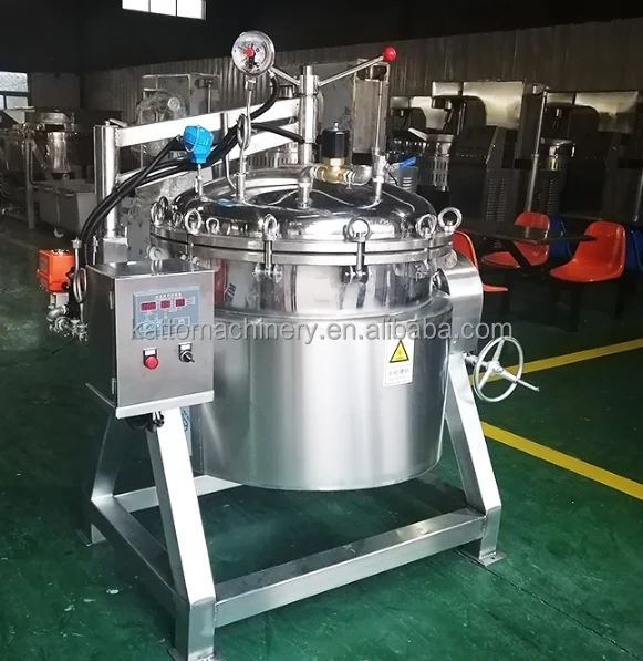 Automatic Kettle Steam Jacket Fruit Jam Cooker 500 Liter Industrial ...