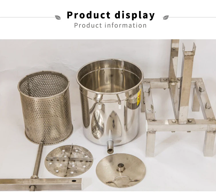 Stainless Steel Beehive Beeswax Honey Comb Bee Wax Pressing Machine ...