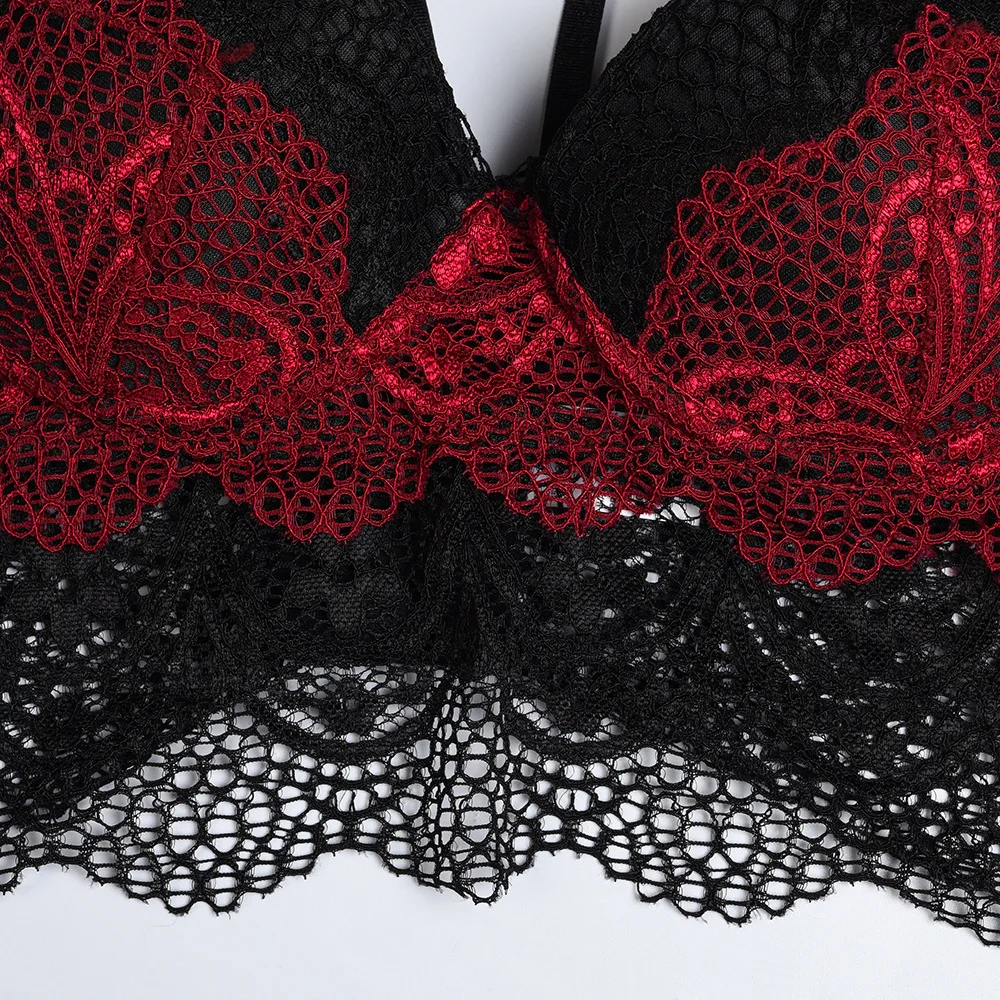 High Quality Erotic Custom Black Padded Lace Trim Stitching Waist Belt