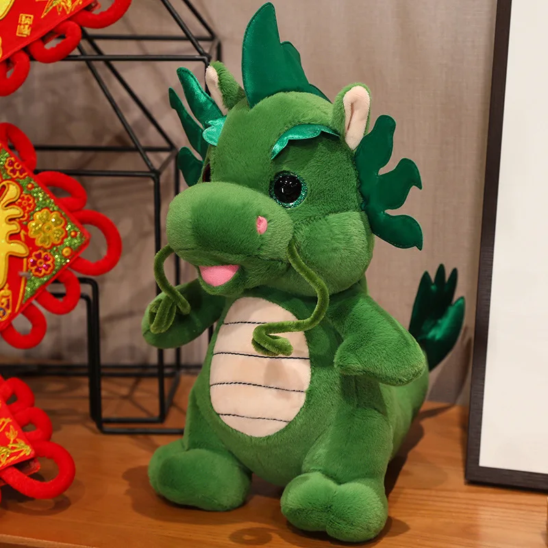 Stuffed 2024 Chinese Dragon Year Plush Doll Stuffed Animal Decor ...