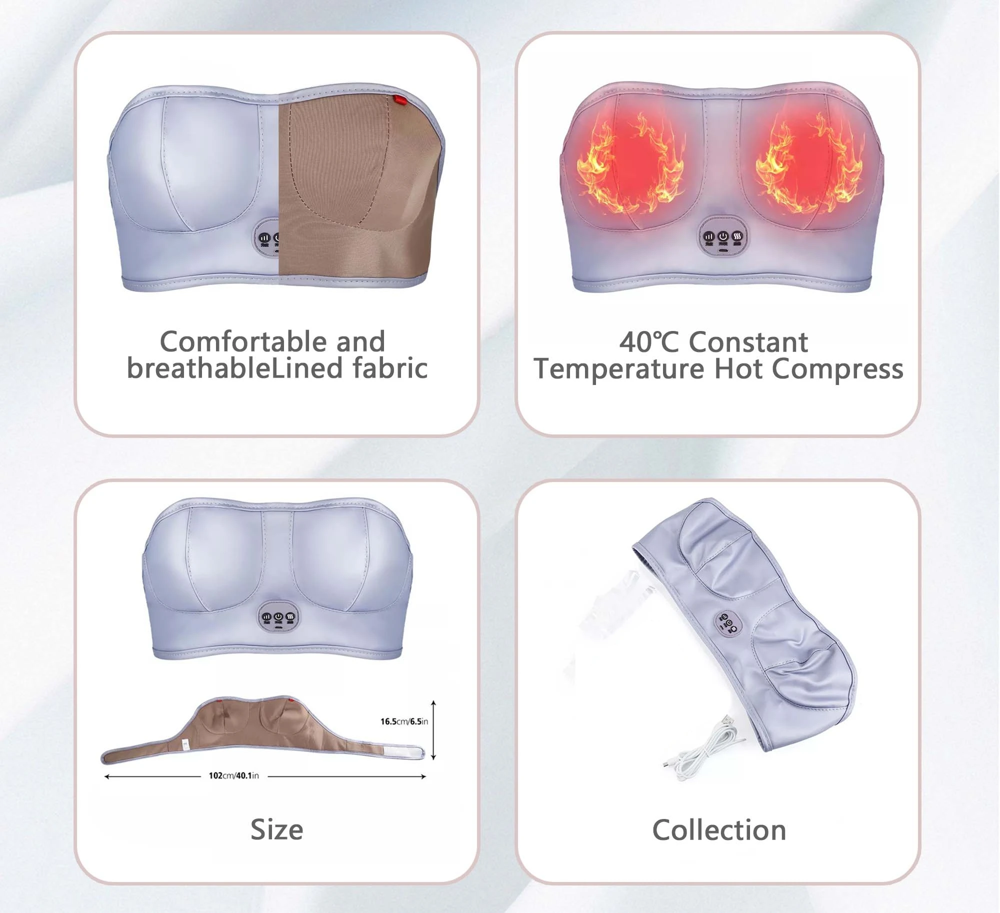 2022 New Hot Japanese Electric Beautiful Breast Enhancer Massage Bra ...