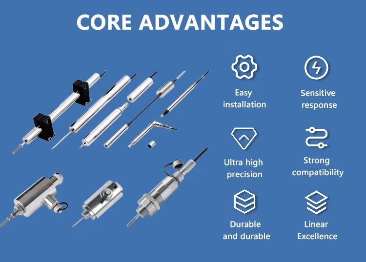 Heutin SDVH20 Spring Loaded DC LVDT Position Sensors