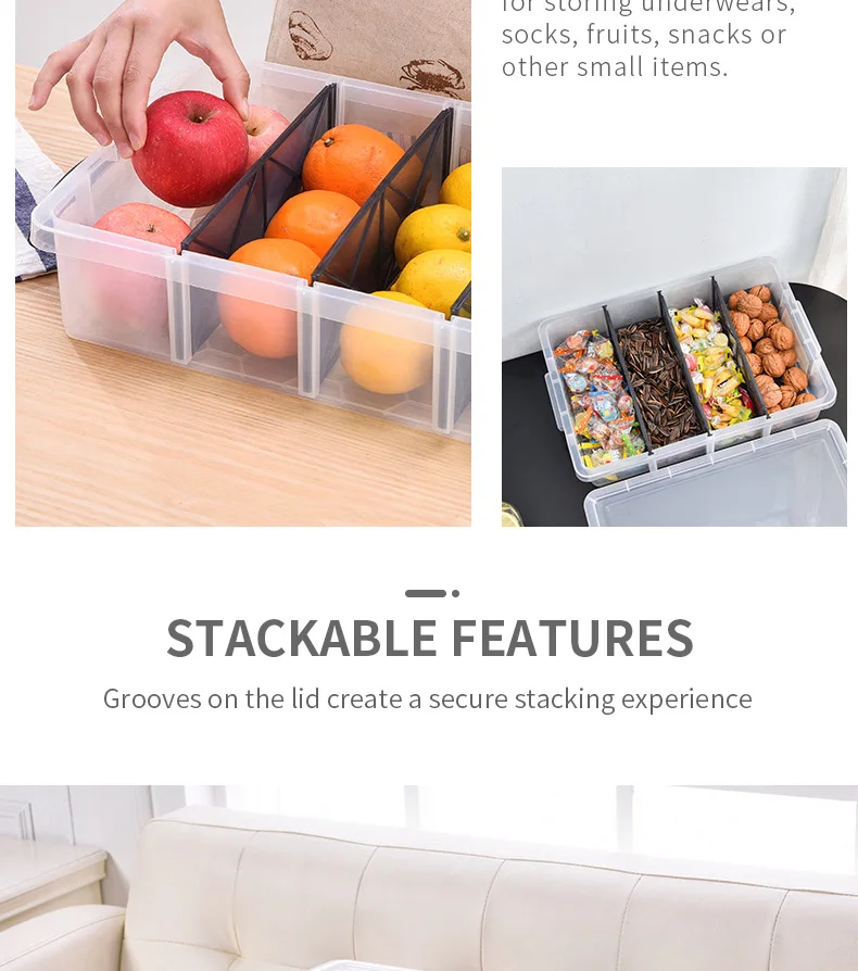 Multifunctional Customizable Plastic Storage Box Container With Sorting ...