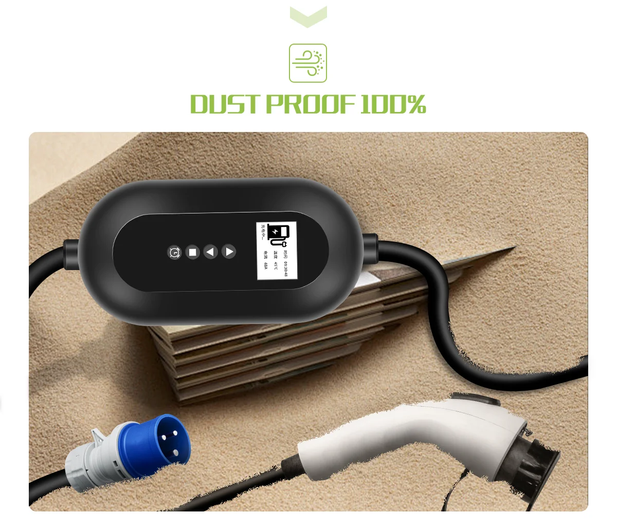 E-mingze Ev Charger Station Ev 7 Kw Gbt Charger Portable Ac Ev Charger ...