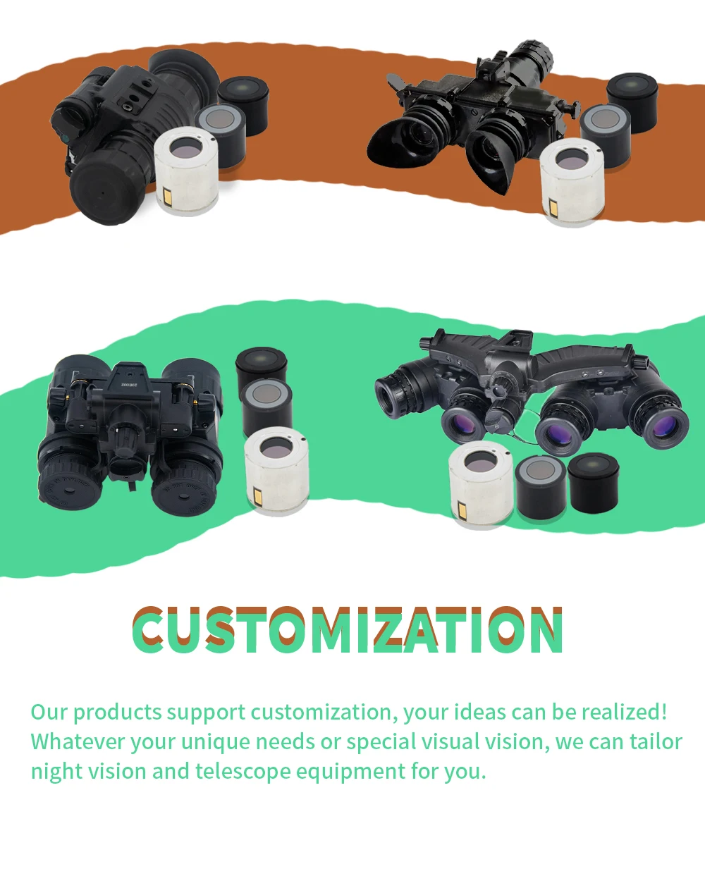 Va Intensifier Tube Gen 3 For Pvs7 Pvs14 Head-mounted Night Vision P43 ...