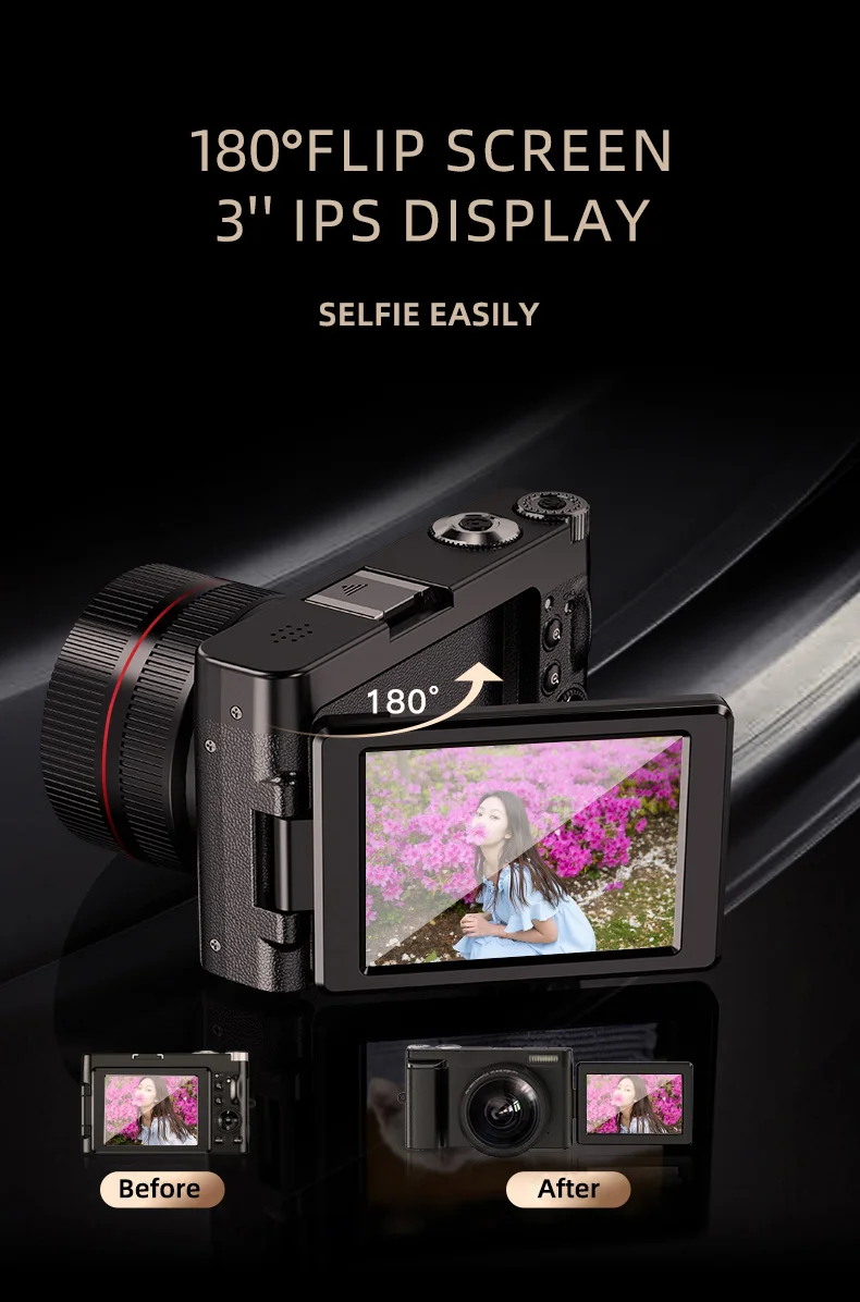 Sonida Rotating Screen 4K Camera - Ideal for Youtube HD