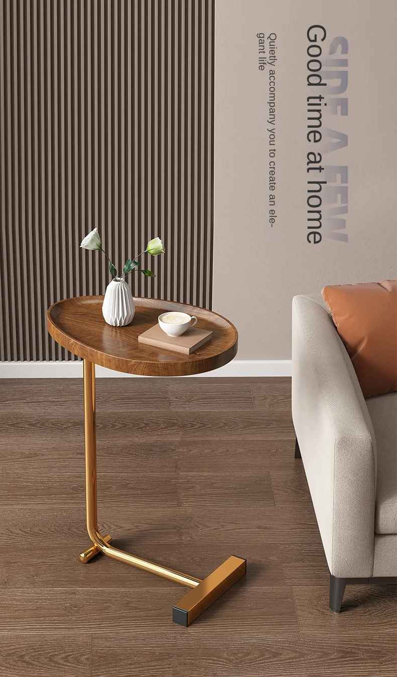 Oval Mini Corner Table for Bedroom - Stylish & Functional