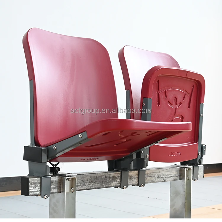 Plastic Gravity Folding Fixed Seats Tip Chair Floor Mount Cup Holder ...