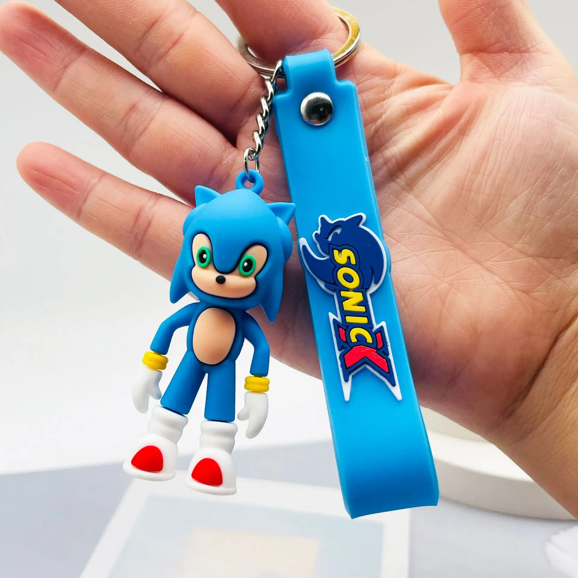New Arrive 3d Anime Sonic Key Chain Sonic Key Ring Cute Backpack ...