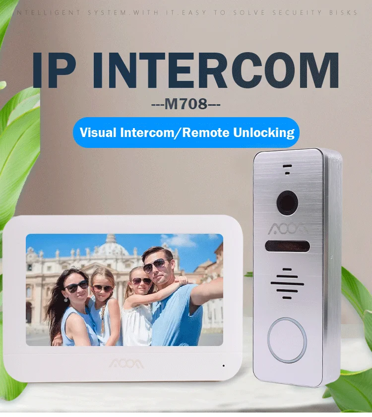 Ip Video Door Phone Intercom System With Camera For Ahd Video Door ...