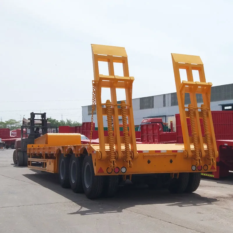 Gooseneck Drop Deck Low Loader Lowboy Low Bed Excavator Equipment ...