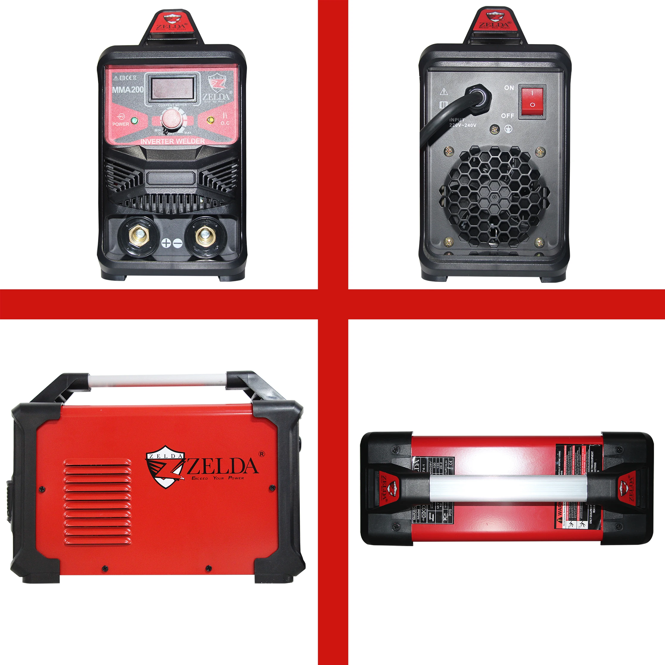 Zelda Portable MMA 200 Smaw Welding Machine Economic IGBT Inverter ...