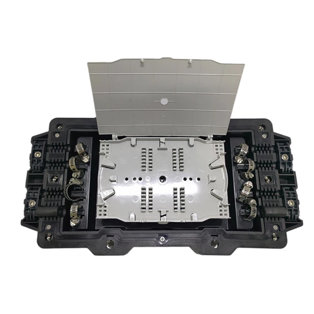 Waterproof Outdoor Fiber Optic Horizontal Enclosure Ip68 48 Cores Fiber ...