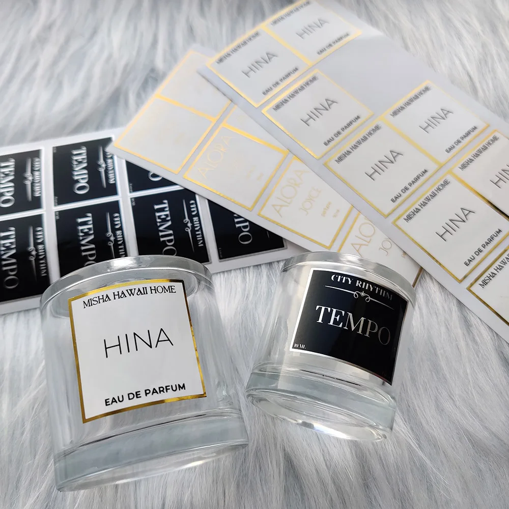 Customized Shiny/matte Gold Adhesive Vinyl Decal Stickers