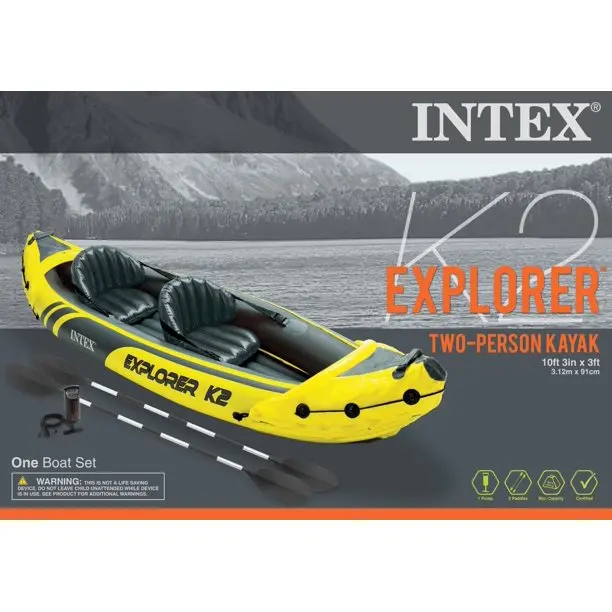 Mariner 3-person Inflatable River/lake Dinghy Boat & Oars Set |68373 ...