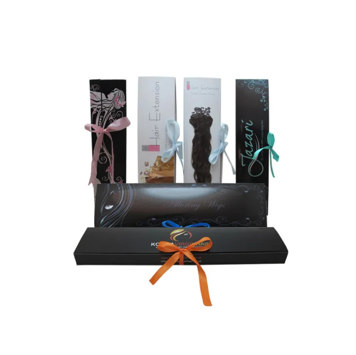 Custom Luxury Hair Bundle Packaging Bags - Self Erecting Boxes for Wig ...