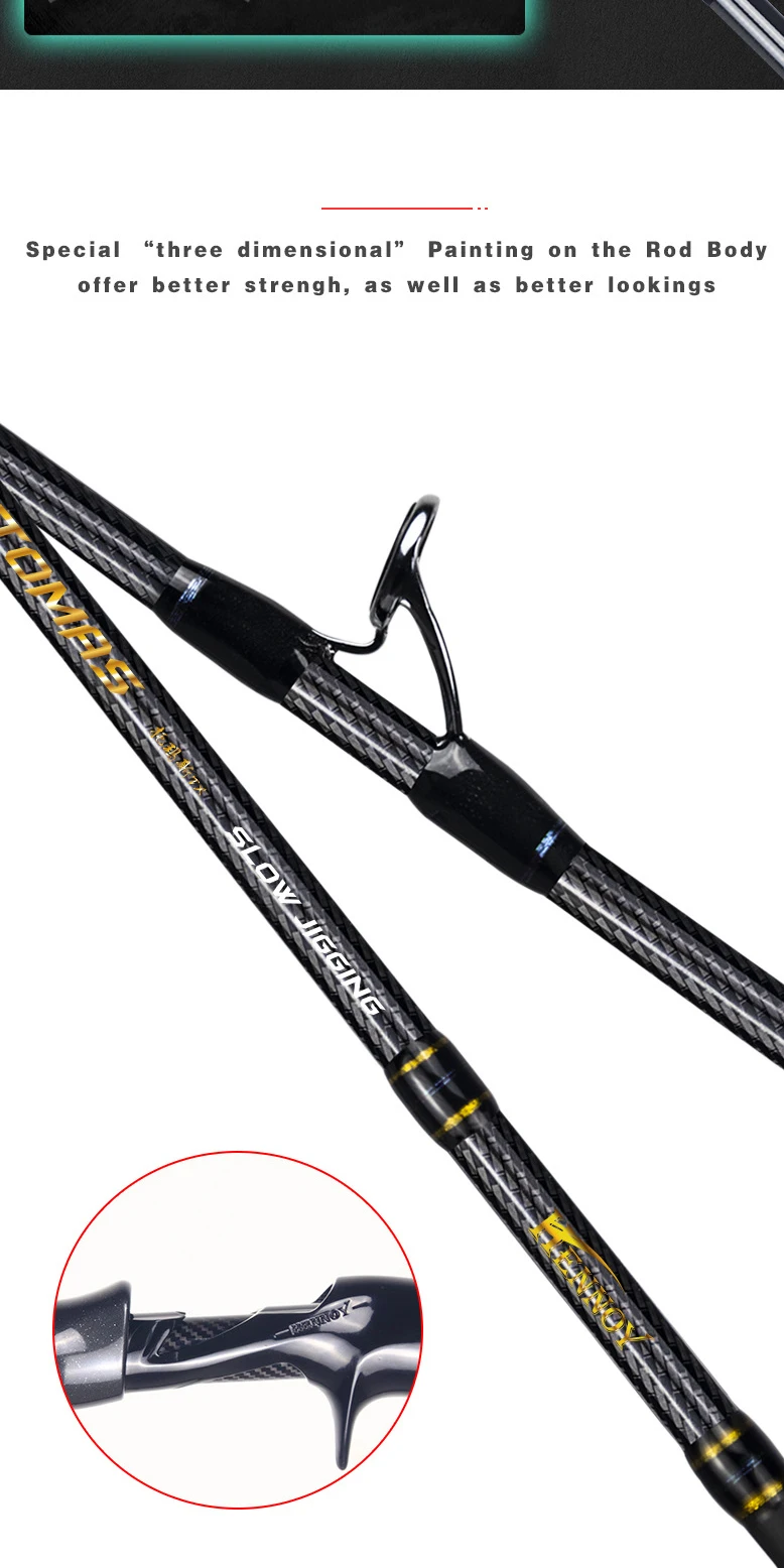 Japan Toray Carbon Fiber Jigging Rods - Power & Precision