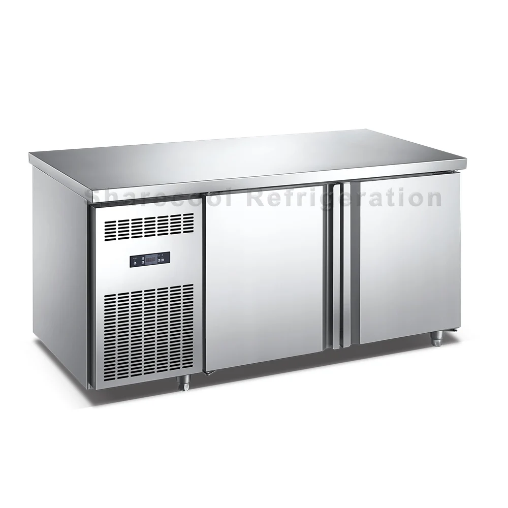 Stainless Steel Commercial Kitchen Workbench Undercounter Chiller ...