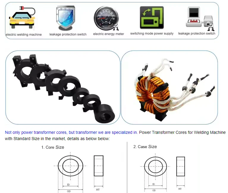 Magnetic Ferrite Core Welder Transformer Toroid Core Transformer For ...