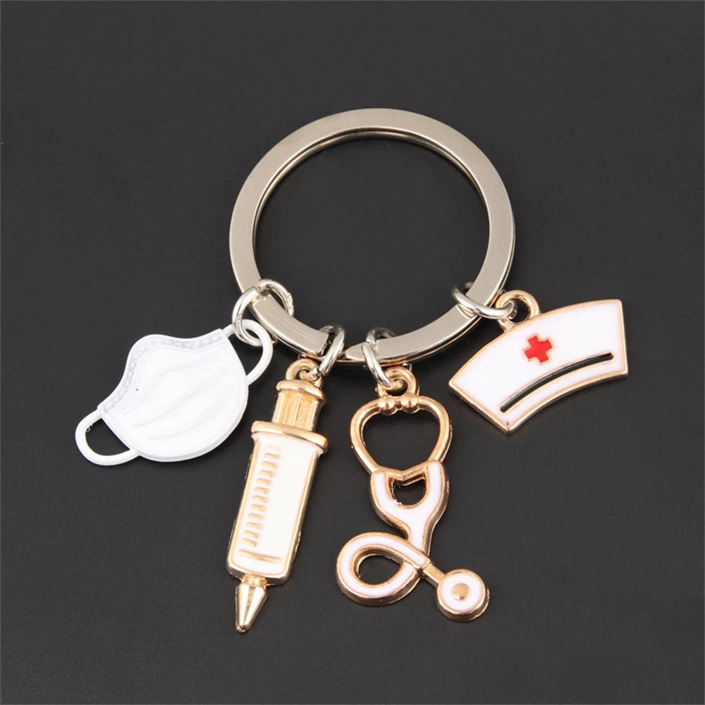 Wholesale New Arrival Doctor Medical Tools Stethoscope Syringe Key Ring ...