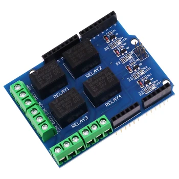 4 Channel 5v Relay Shield Module,Four Way Relay Control Board Expansion ...