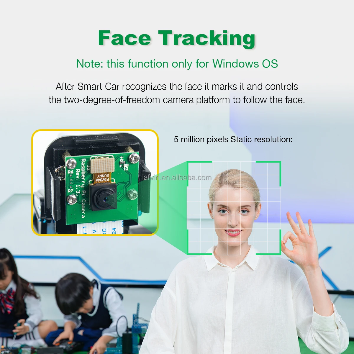 LAFVIN 4WD Smart Robot Car Kit for Raspberry Pi - DIY Fun