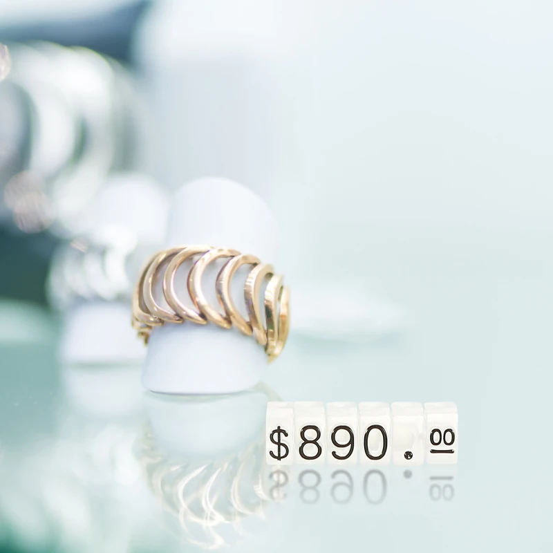 Wholesale Metal Price Tag Assembly Blocks Dollar Numeral Cubes for ...