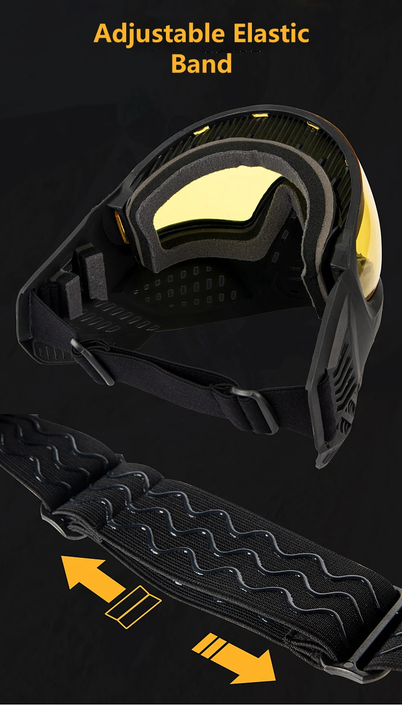 Yakeda Tactical Mask Goggles - Full Face Protection Gear
