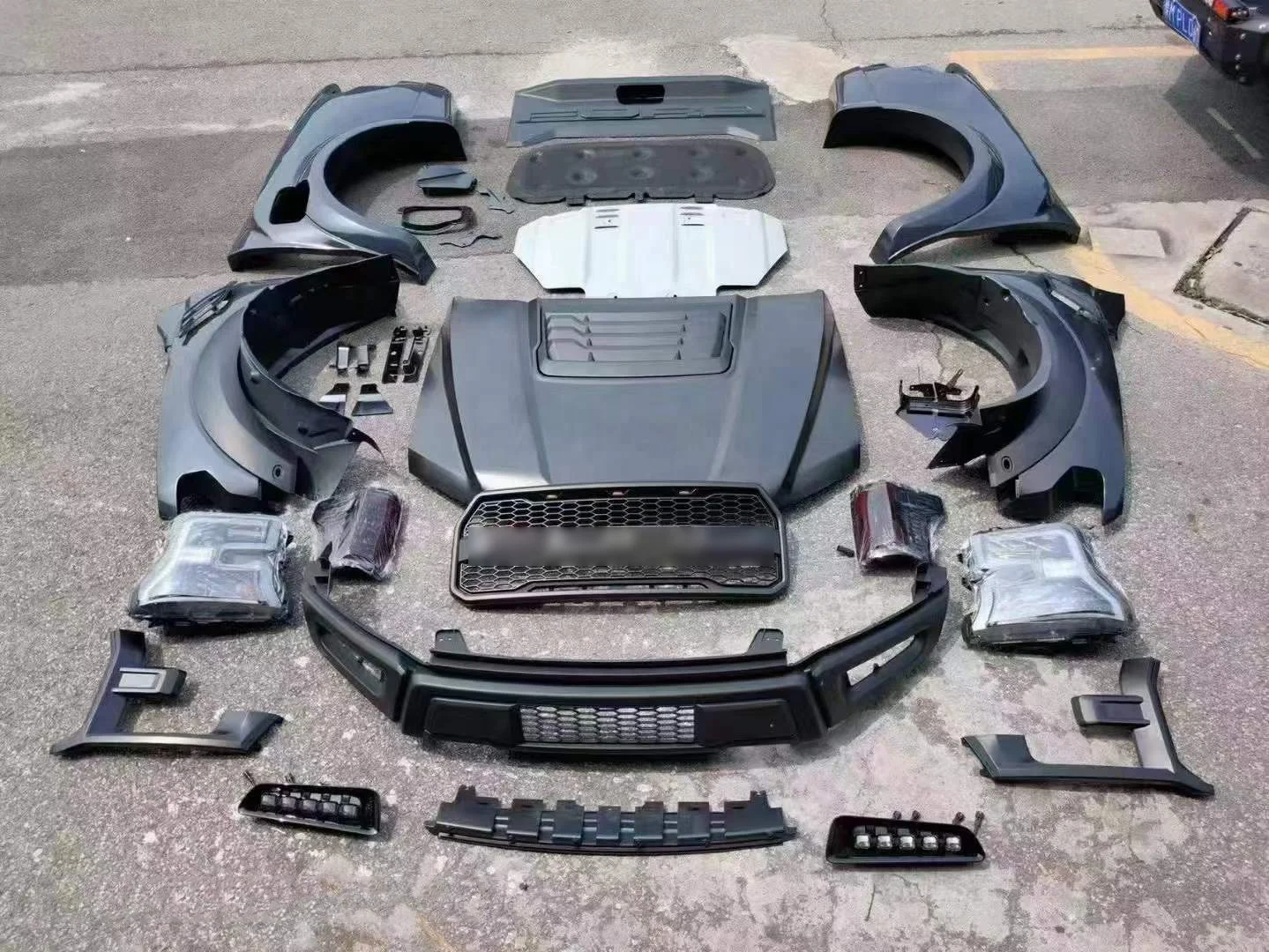 Old To New Body Kit For Ford Ranger T6 T7 T8 Upgrade To F150 Raptor ...