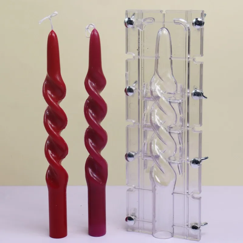 Twisted Pole Candle Two-Flap Mold - Easy DIY Candle Mould