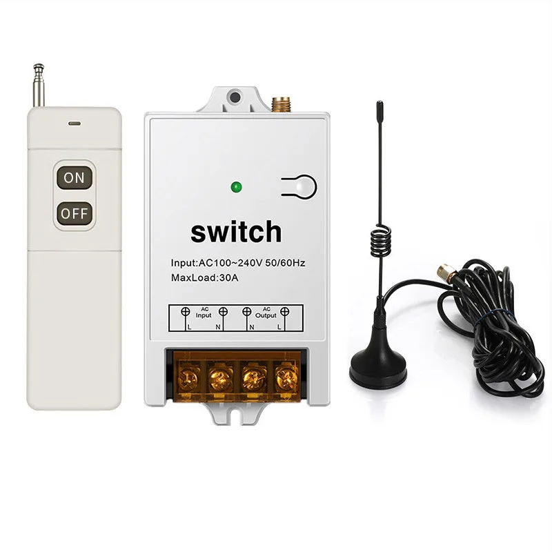 Long Distance Ac 220v 30a 433 High Power Remote Control Switches ...